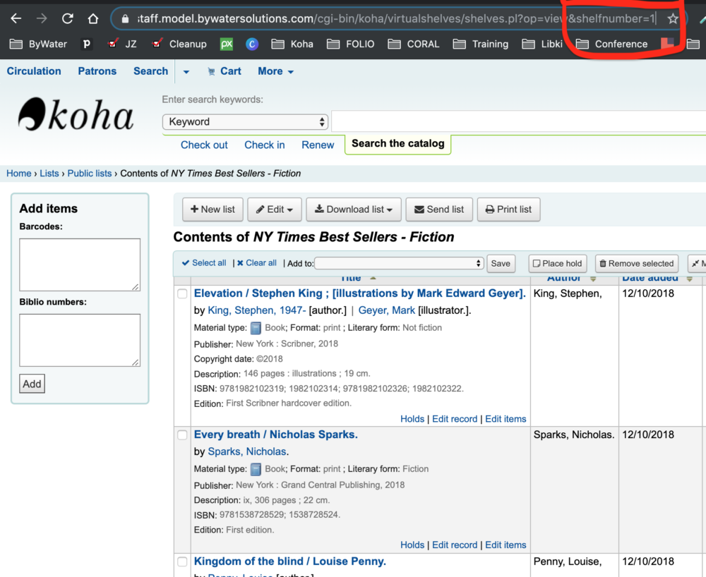 ByWater Solutions | Using Lists to Populate your Coverflow on the OPAC