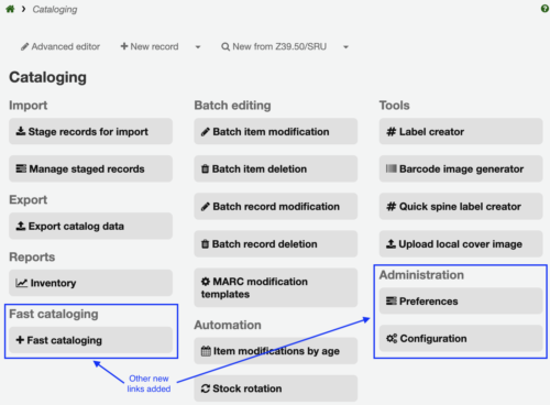 ByWater Solutions | Koha 22.11: Cataloging Tools Moved Into the…